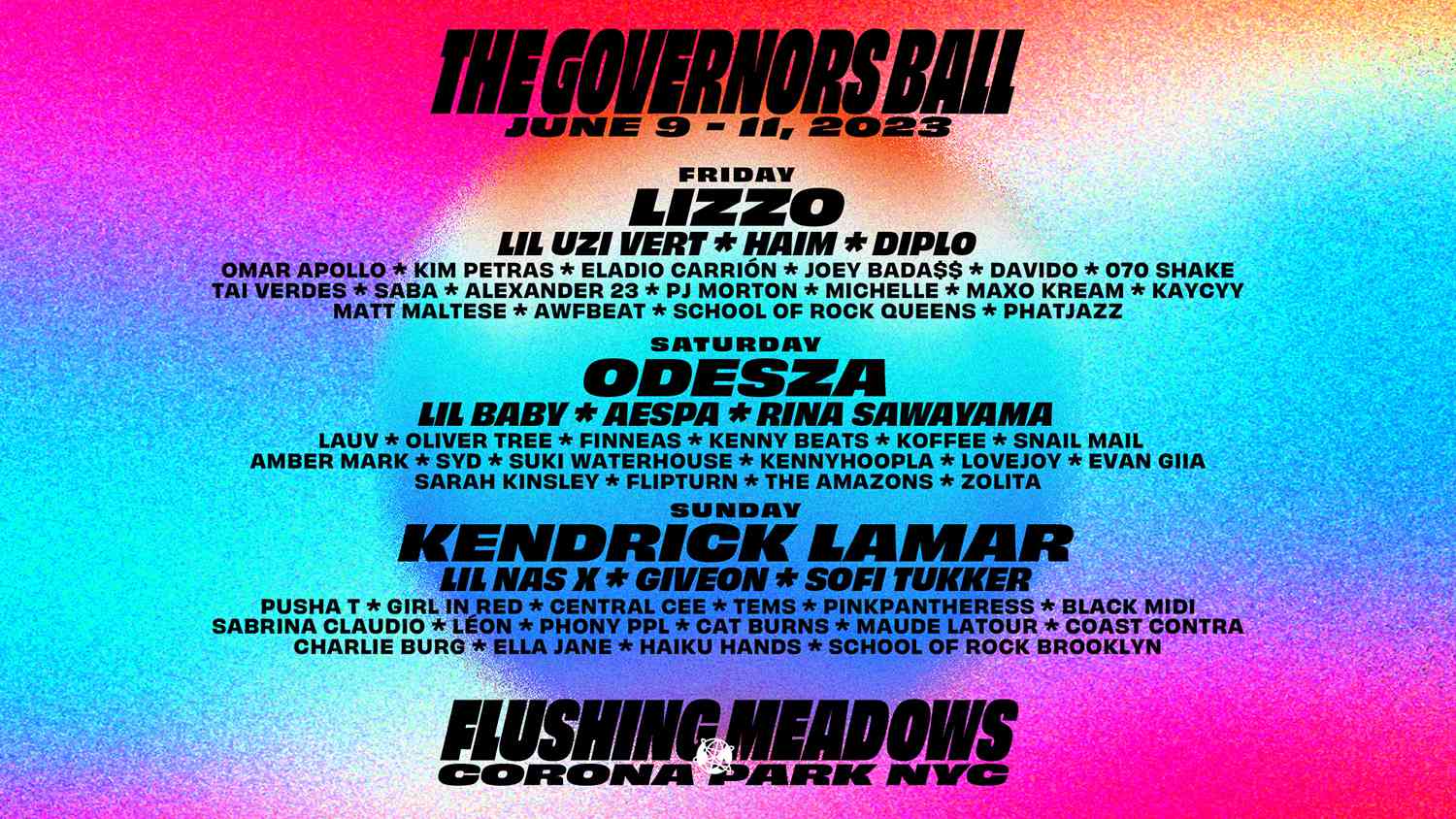 Governors Ball Music Festival - 3 Day Pass at Flushing Meadows - Corona ...